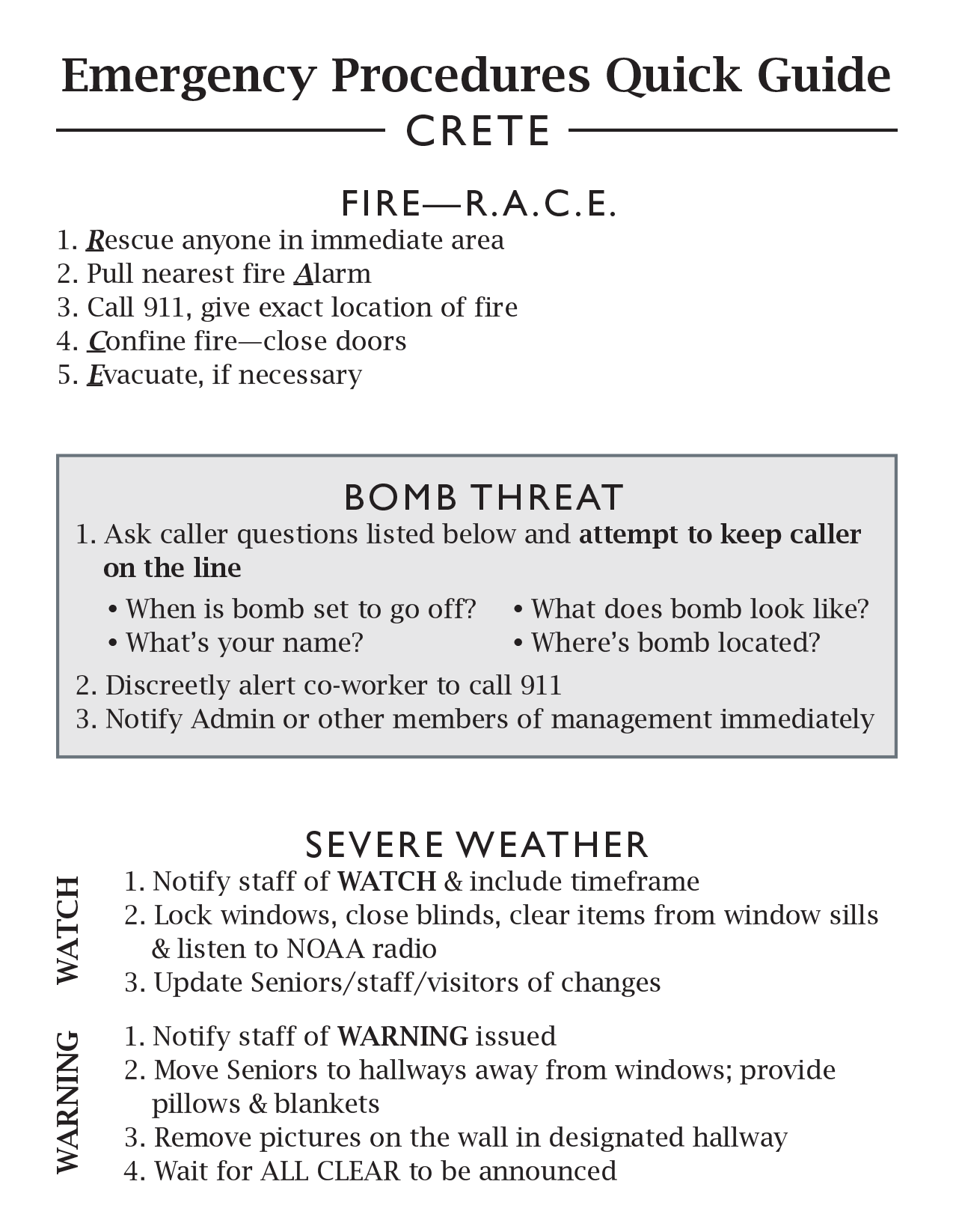 Safety: Marketing Toolbox | Tabitha