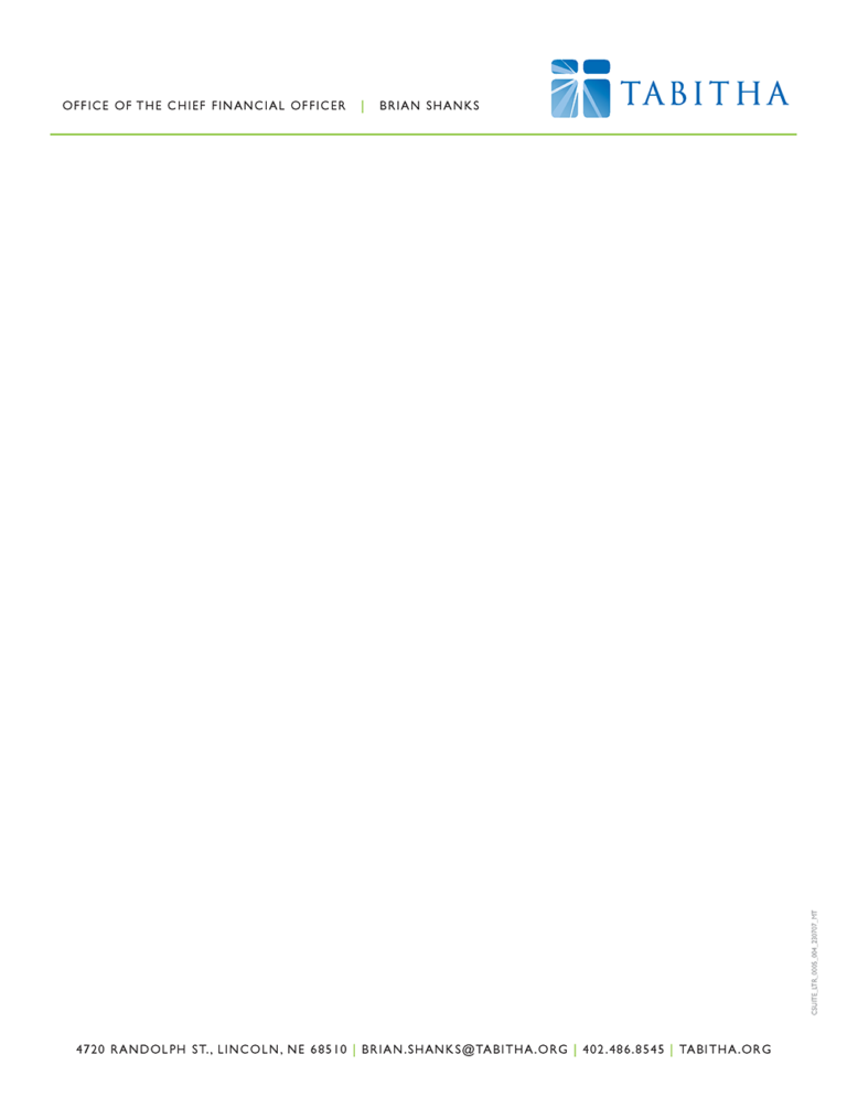 Letterheads: Marketing Toolbox | Tabitha Health