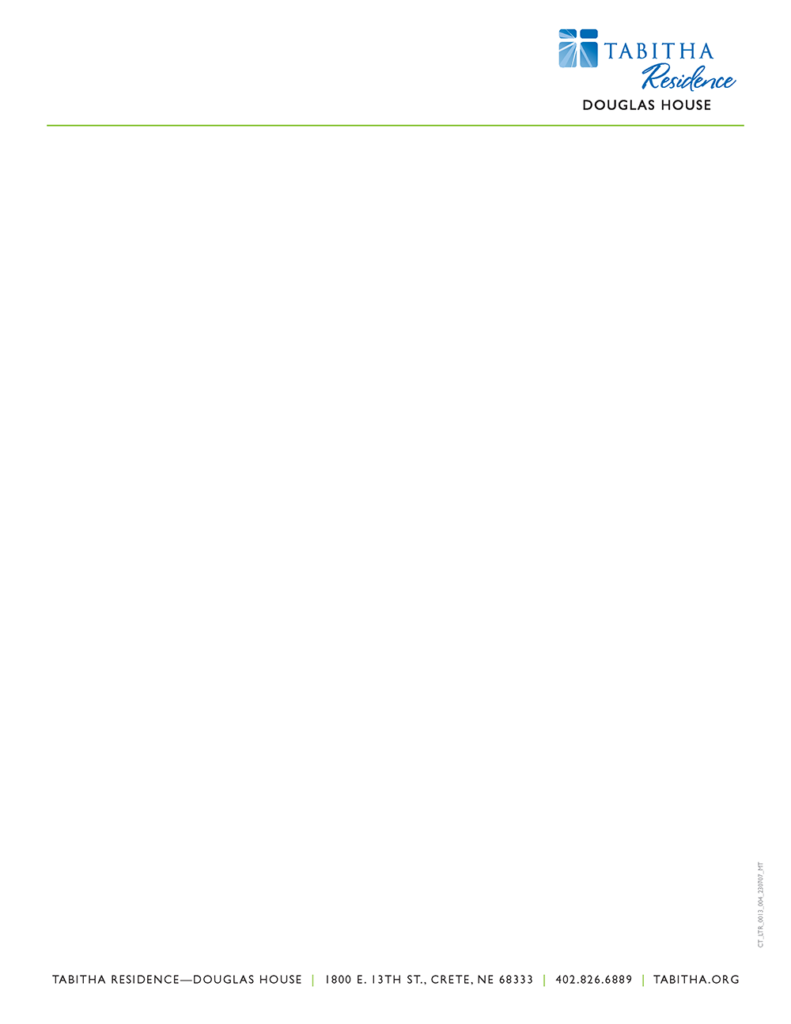Letterheads: Marketing Toolbox | Tabitha Health